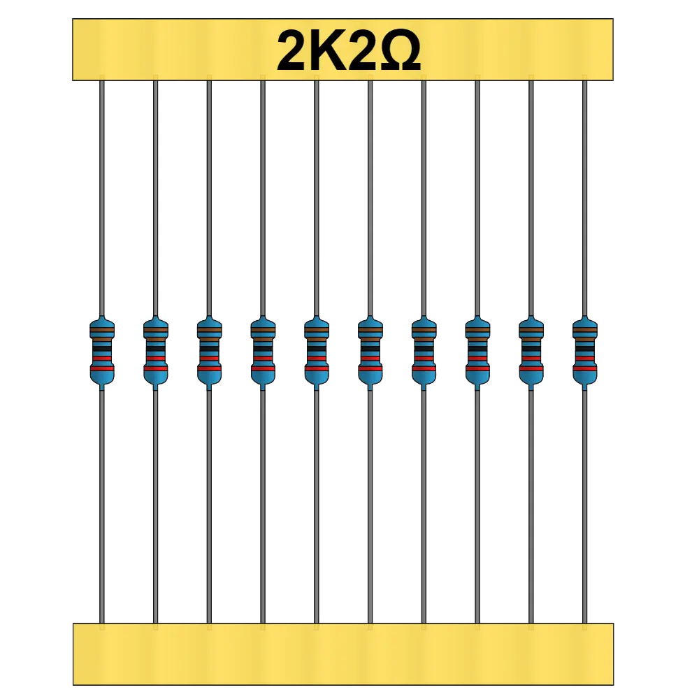 2.2 kohms resistencia de 2 watt