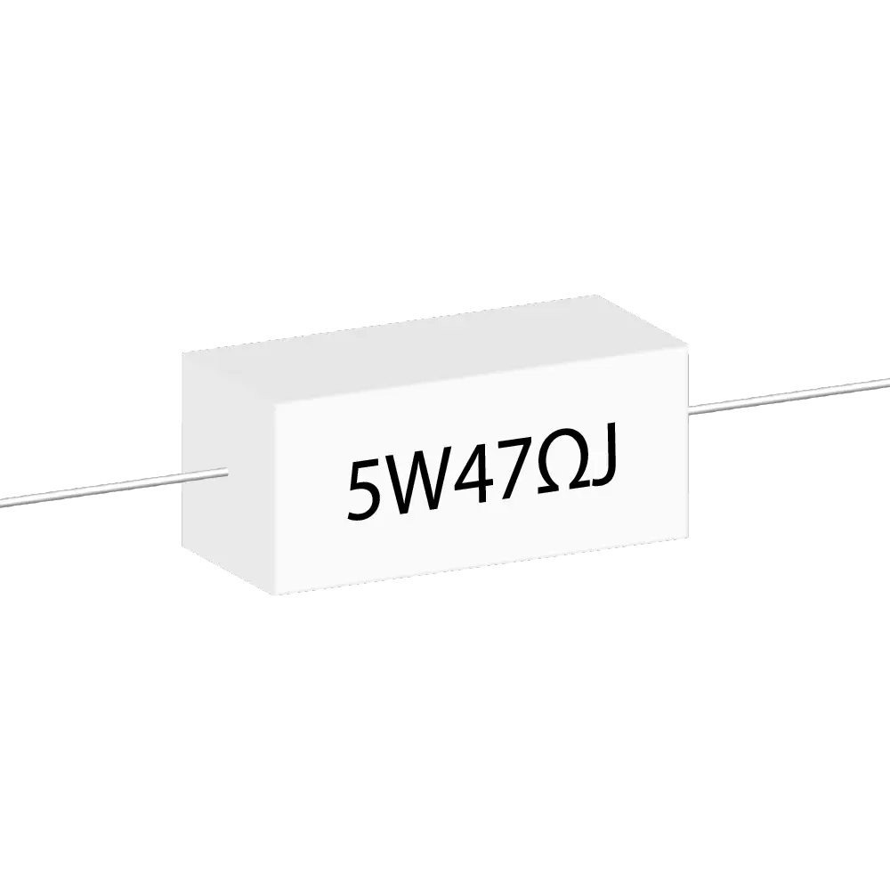 Resistencia de 47 ohms de 5 watts