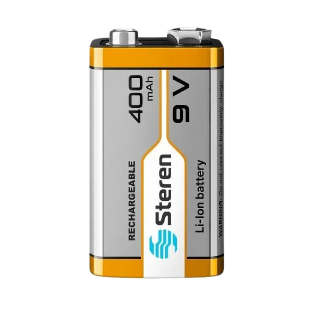 Bateria recargable micro usb li-ion 9v 400 mah