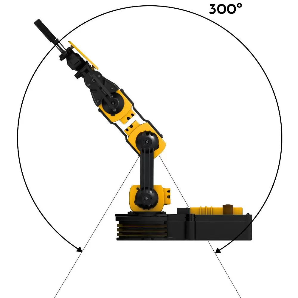 Kit de brazo robótico mecánico con control alámbrico steren