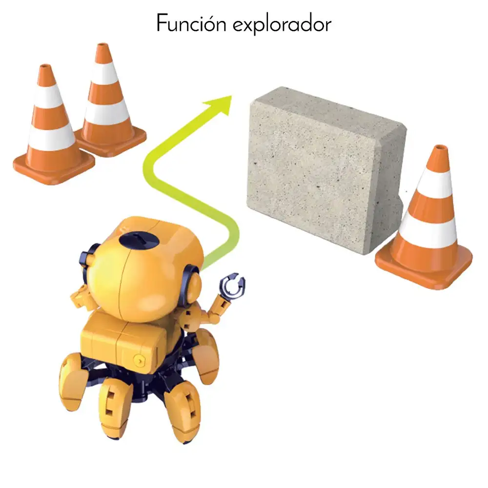 Robot kit para armar smartbot modo explorador y seguidor, hexapodo