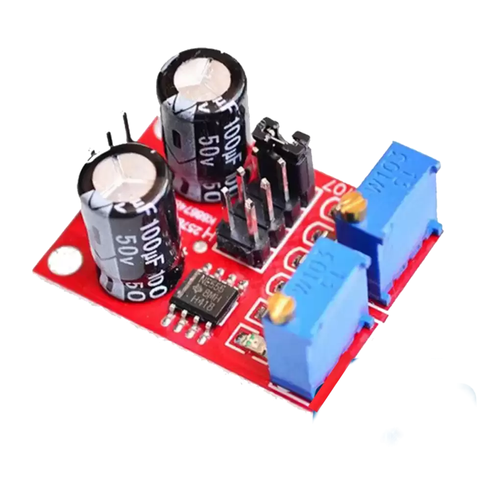 Modulo ne555 generador de ciclos de frecuencia ajustable rojo