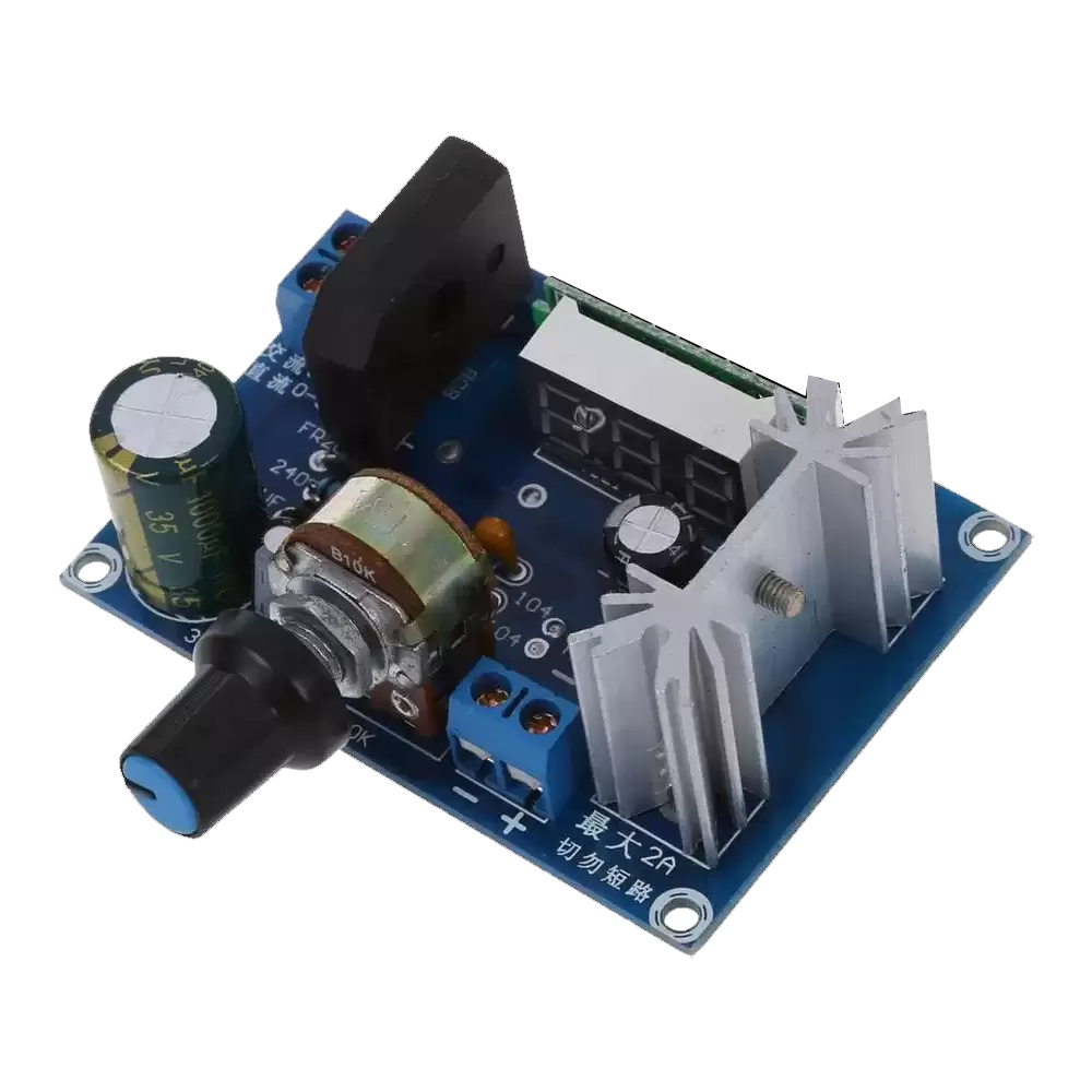 Modulo regulador de voltaje lm317 step down 2a con display