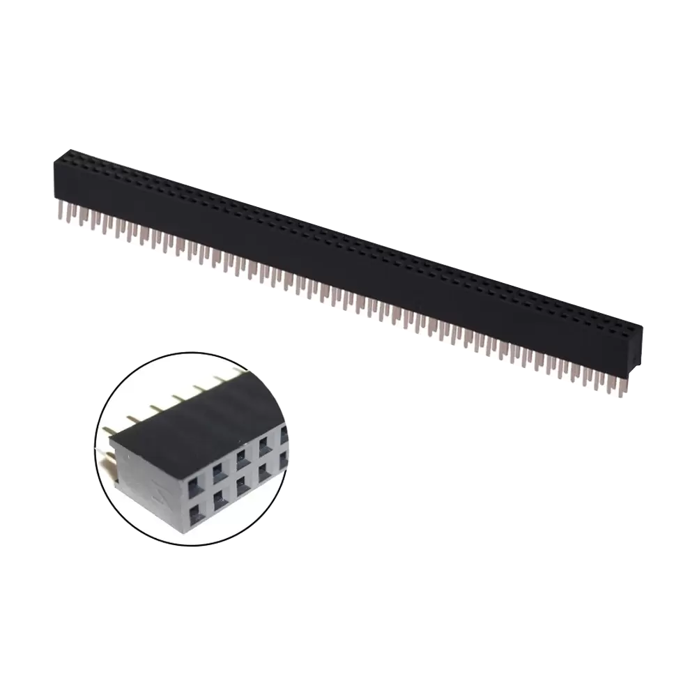 Pinera header hembra doble cuadrada 40 pines 2mm