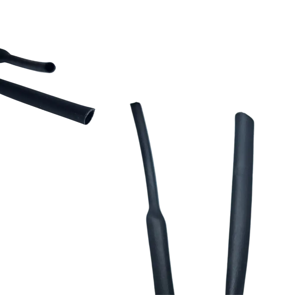 Tubo termo contráctil thermofit negro 4mm de diámetro, 1 m