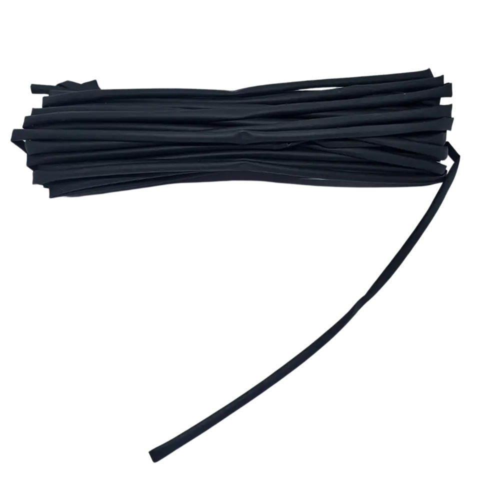 Tubo termo contráctil thermofit negro 4mm de diámetro, 1 m